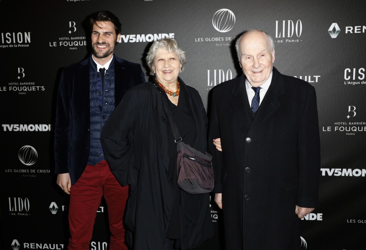 Photo : Alexandre Ruby, Michel Bouquet et sa femme Juliette Carré ...
