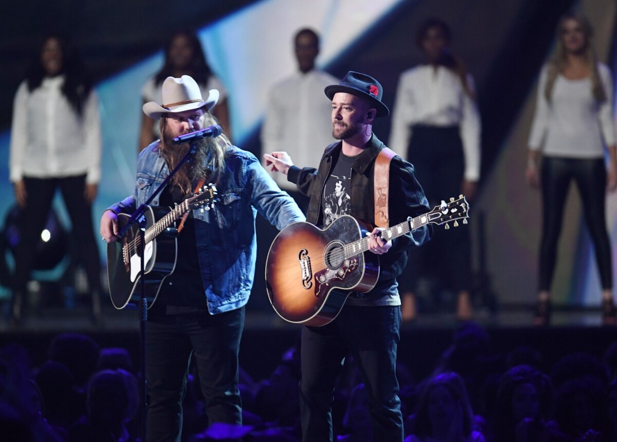 Photo : Justin Timberlake, Chris Stapleton lors de la soirée des 38ème ...