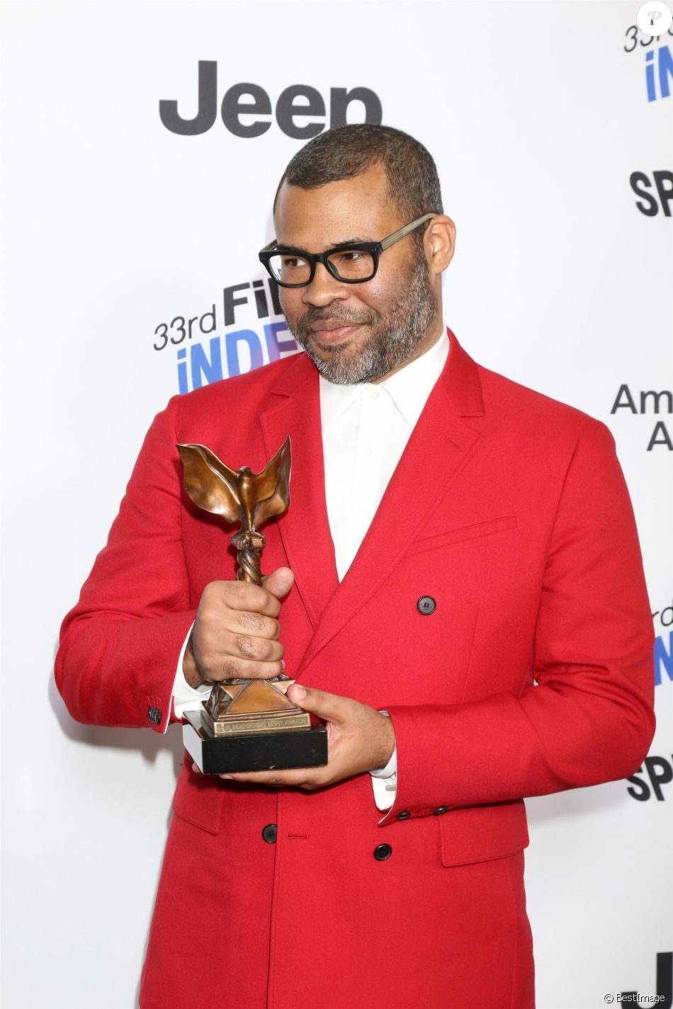 Jordan Peele à la press room du 33ème Independent Spirit Awards à Santa ...