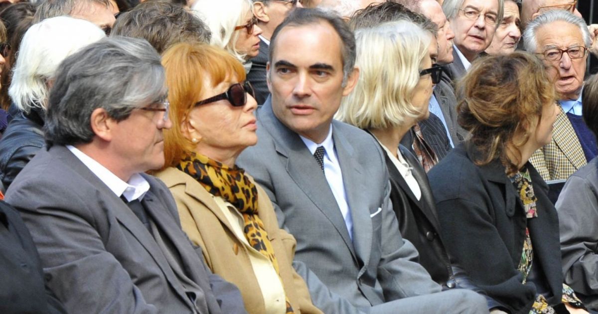 Thomas Chabrol et sa mère Stéphane Audran à l'homme public à Claude Chabrol, Paris, le 17 ...