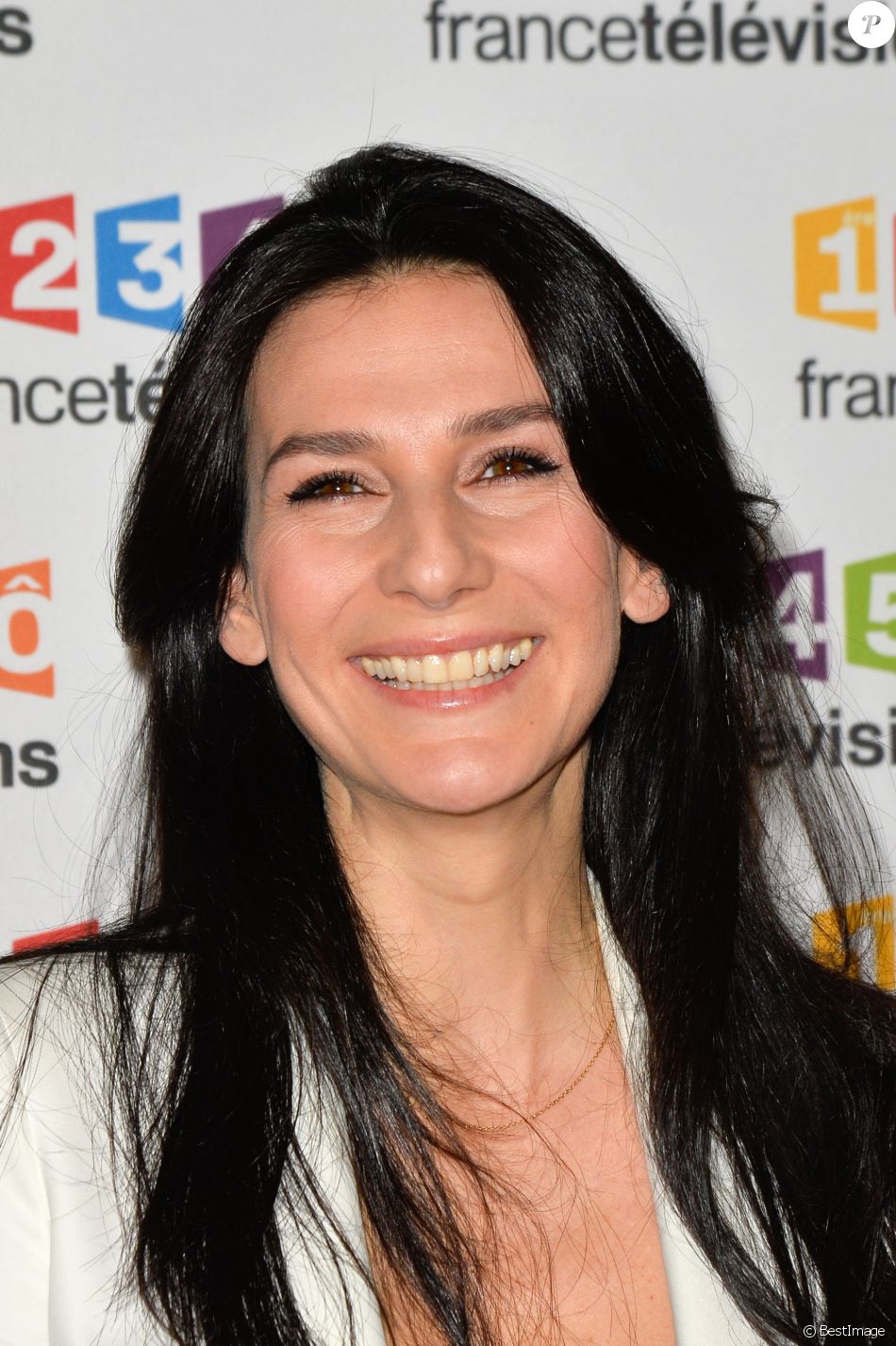 Marie Drucker lors du photocall de la présentation de la nouvelle ...