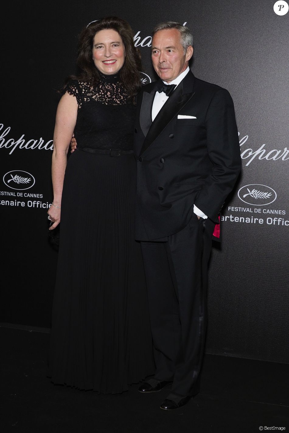 Karl-Friedrich Scheufele et sa femme Christine au photocall de la ...