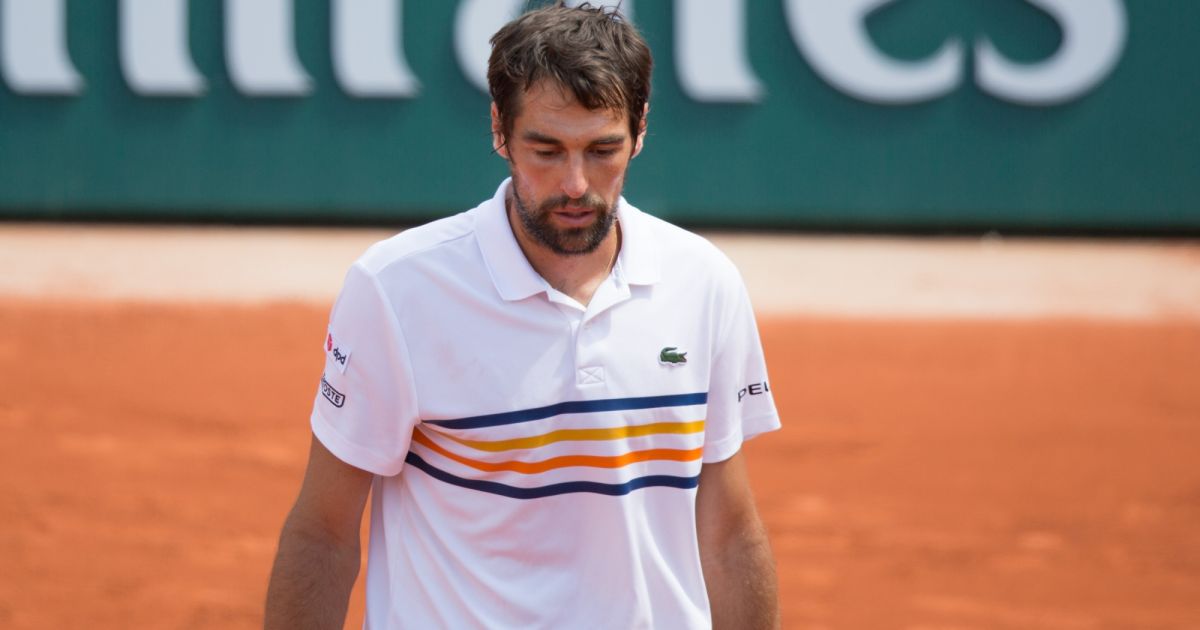 Jérémy Chardy à Roland-Garros en mai 2018. - Purepeople