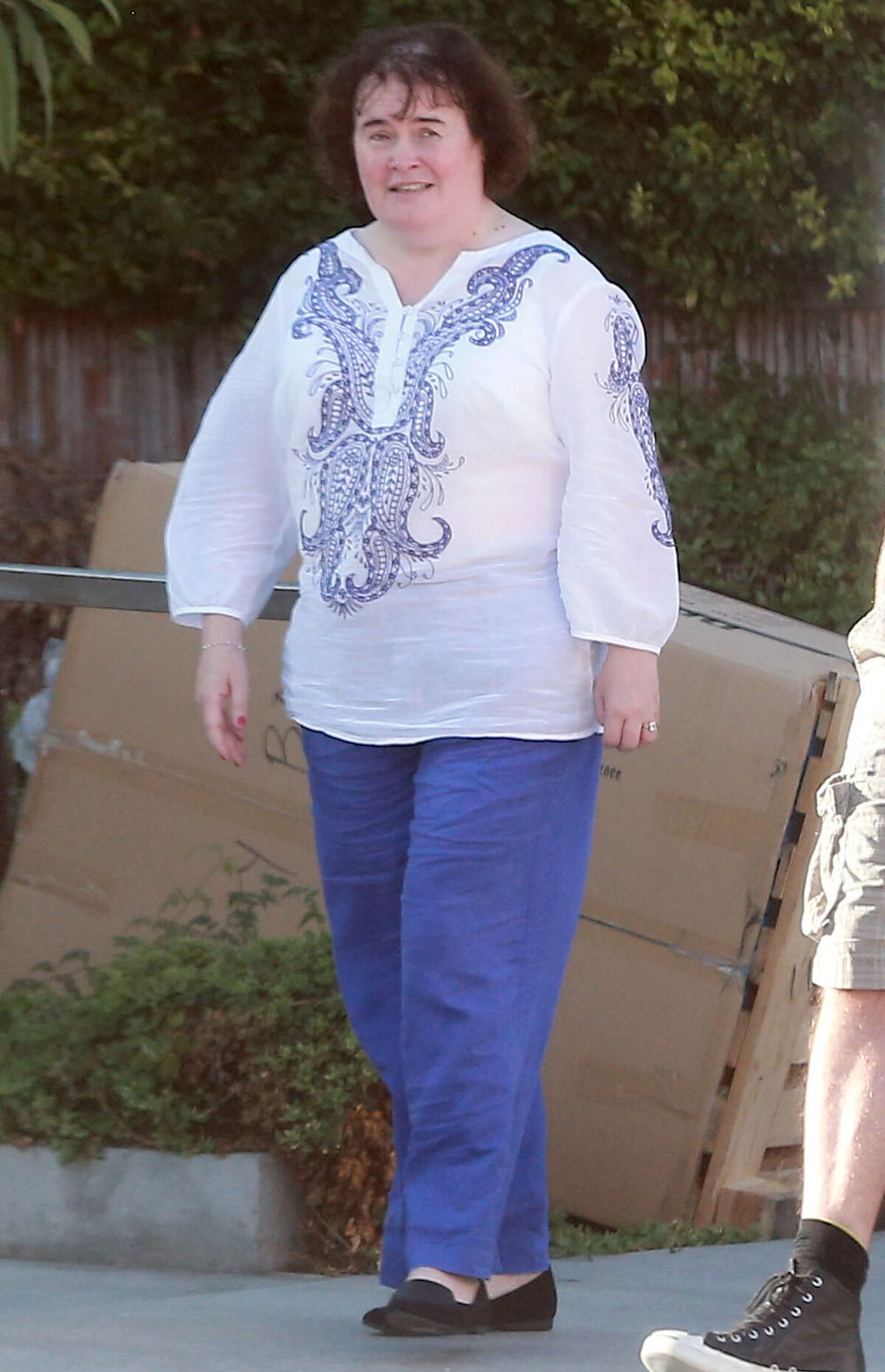 Photo : Susan Boyle se balade avec des amis à West Hollywood, le 13 ...