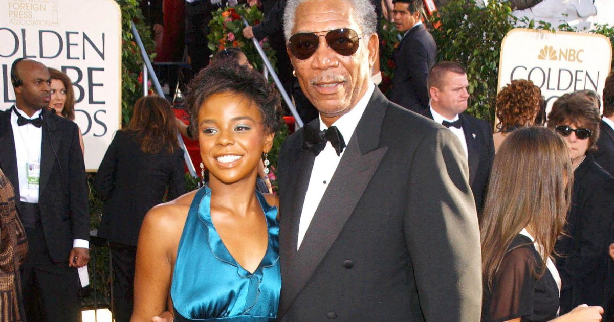 Morgan Freeman et sa petite fille E'Dena Hines à la cérémonie des 62ème ...
