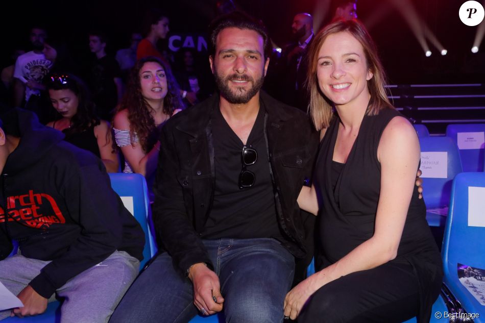 Maxim Nucci (Yodelice) et Isabelle Ithurburu, alors enceinte de leur ...