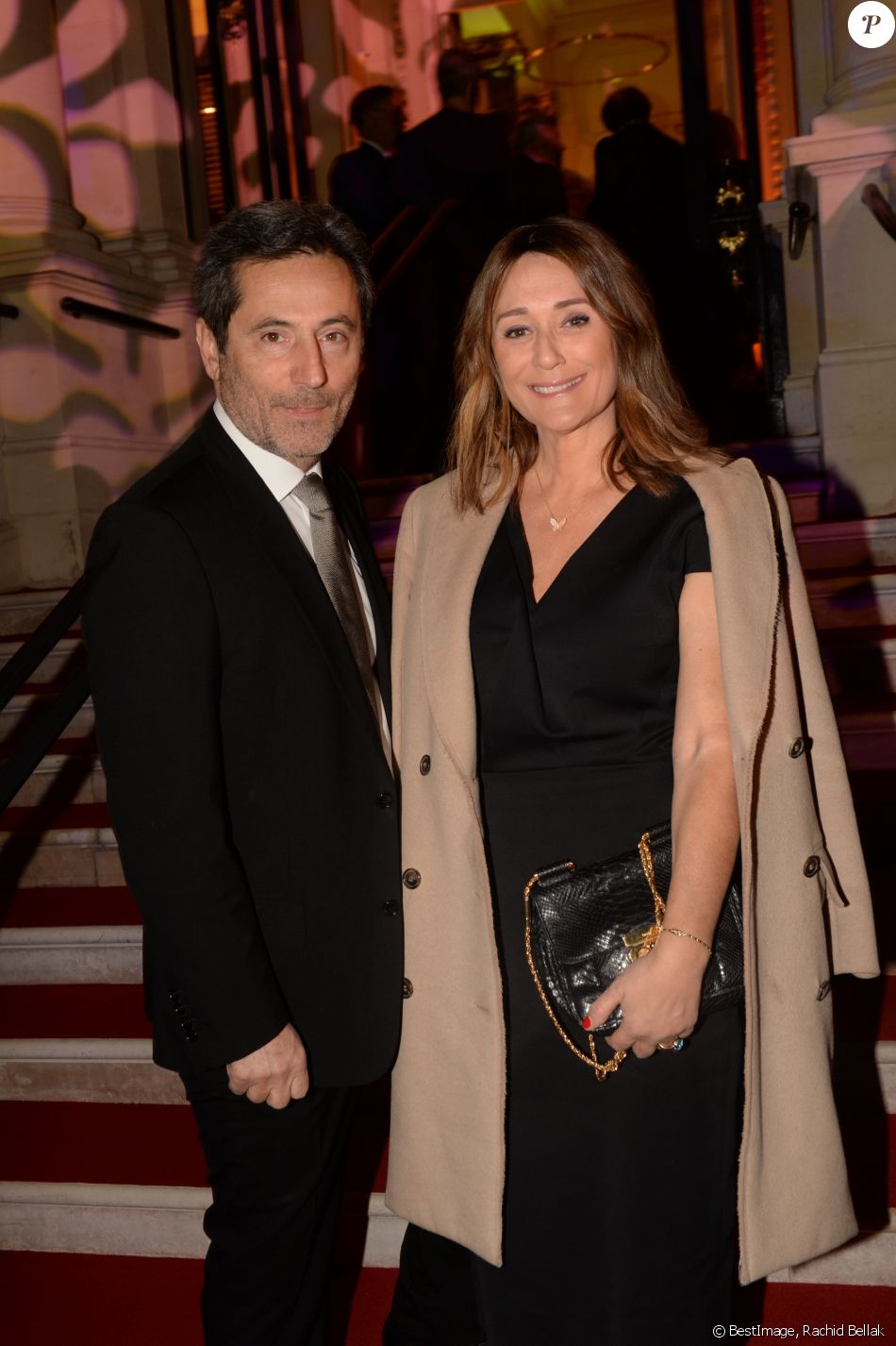 Exclusif - Daniela Lumbroso et son mari Eric Ghebali lors de la soirée ...
