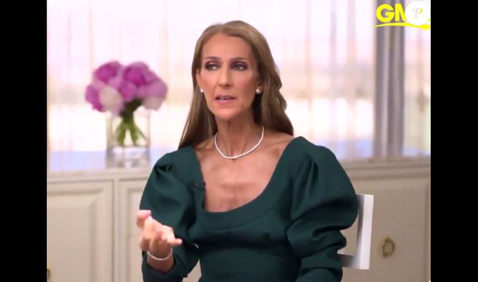 Céline Dion dans Good Morning America, le 2 avril 2019 - Purepeople