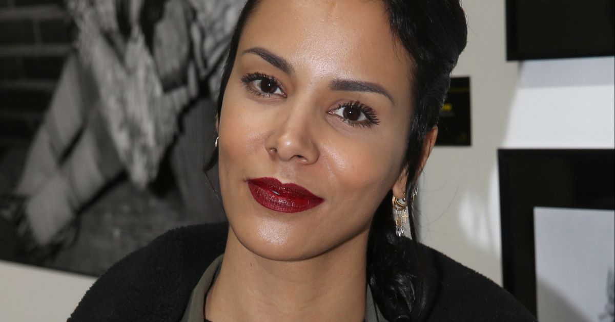 La chanteuse Shy'm - Vernissage de l'exposition The Spirit of Rock du ...