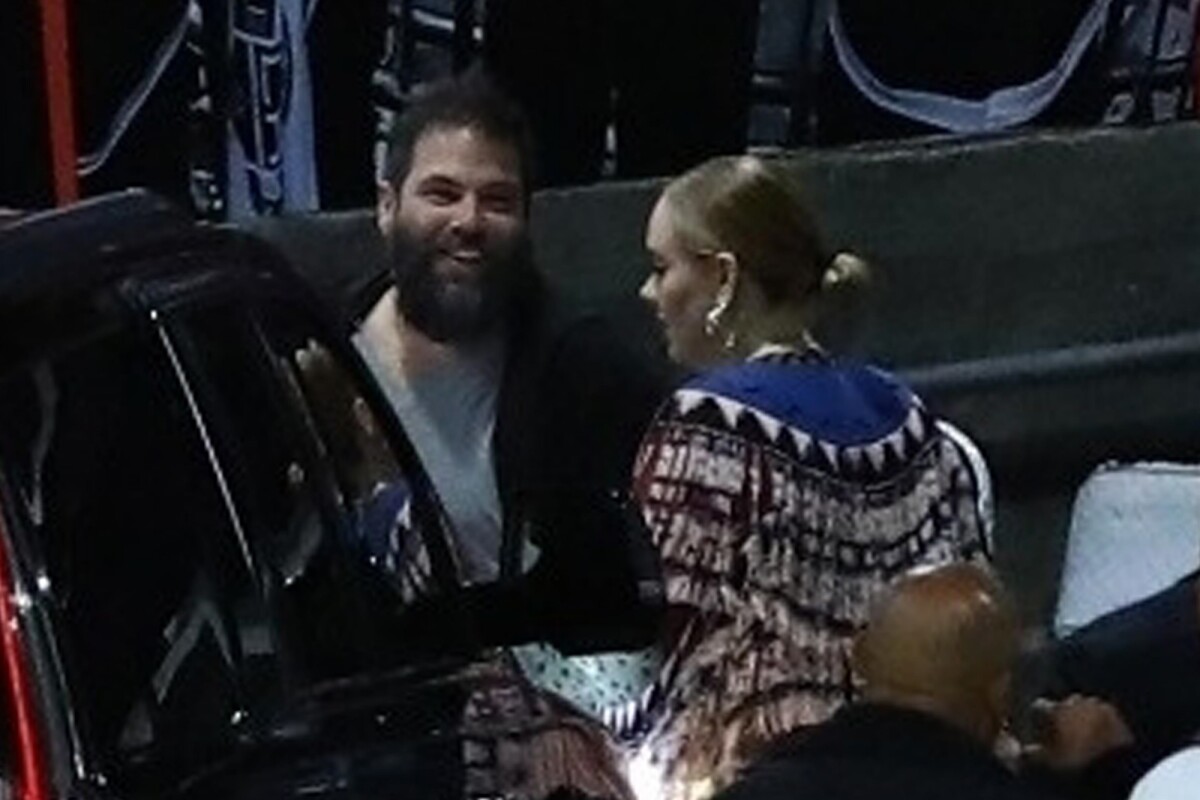 Photo : Exclusif - Adele et Simon Konecki arrivent au Staples Center de Los Angeles pour ...