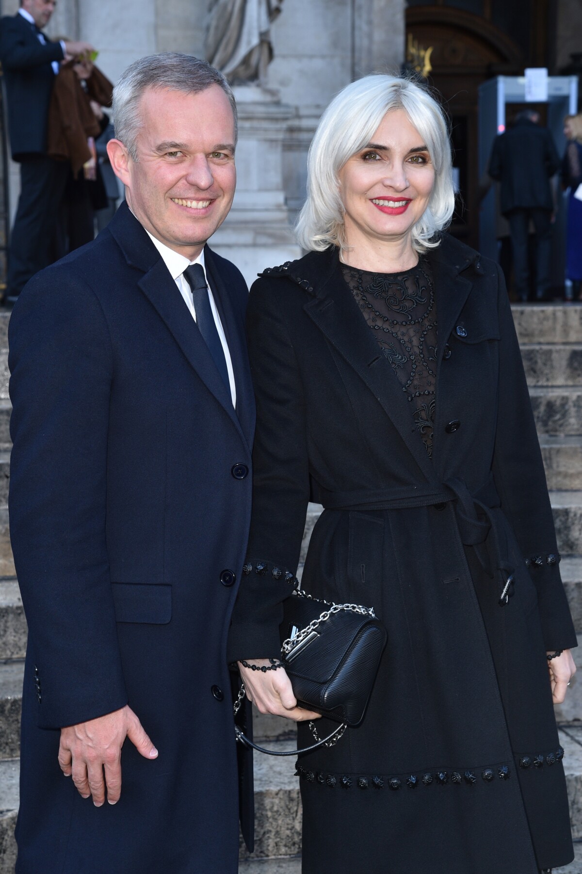 Photo : Francois de Rugy et sa femme Severine Servat de Rugy arrivent ...