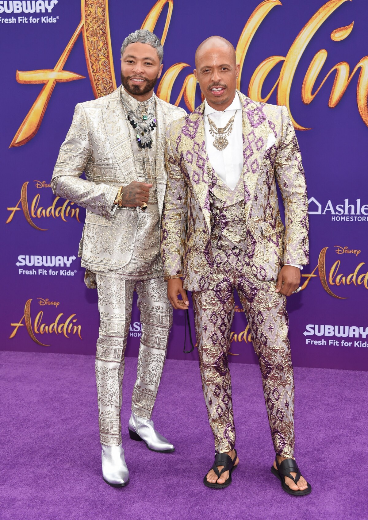 Photo : Jamal Sims lors de l'avant-première du film Aladdin à Los ...