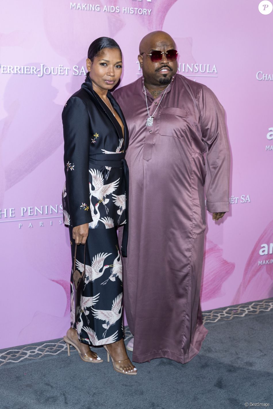 Shani James et son fiancé Cee Lo Green assistent à la soirée amfAr à l ...