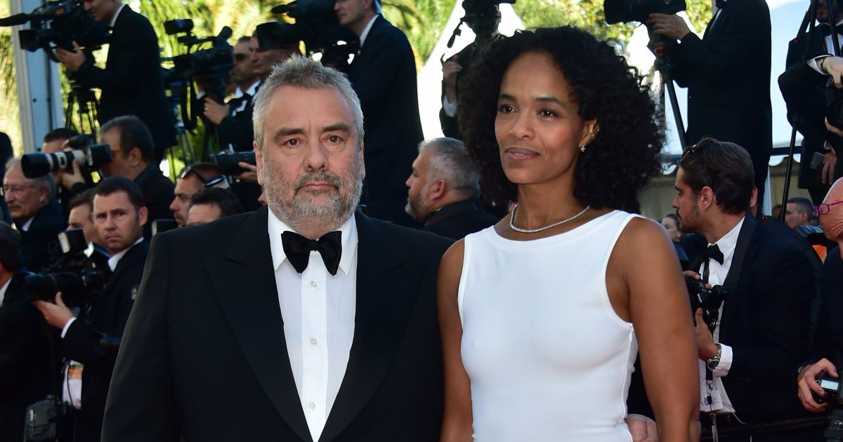 Luc Besson et sa femme Virginie Silla - Montée des marches du film The ...