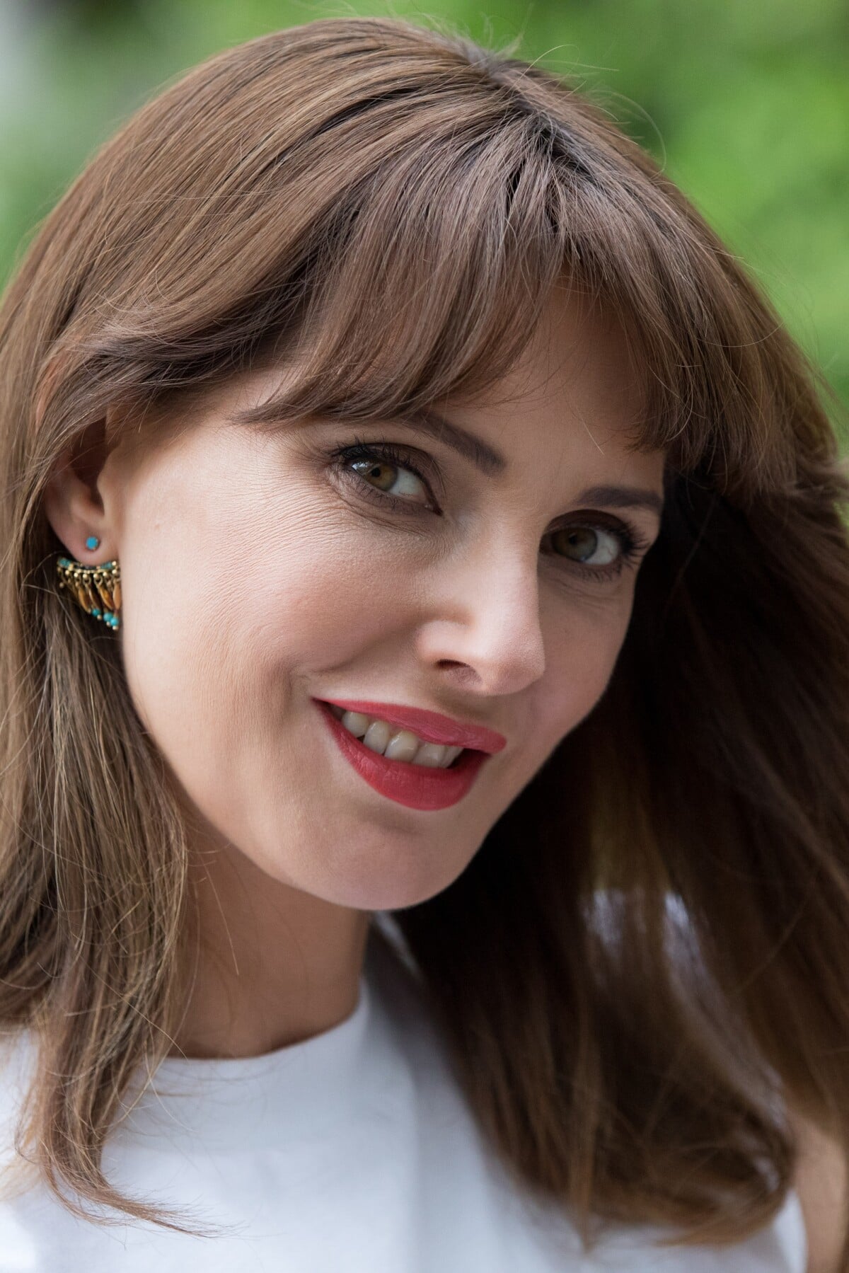 Photo : Frédérique Bel dans le village lors des internationaux de ...