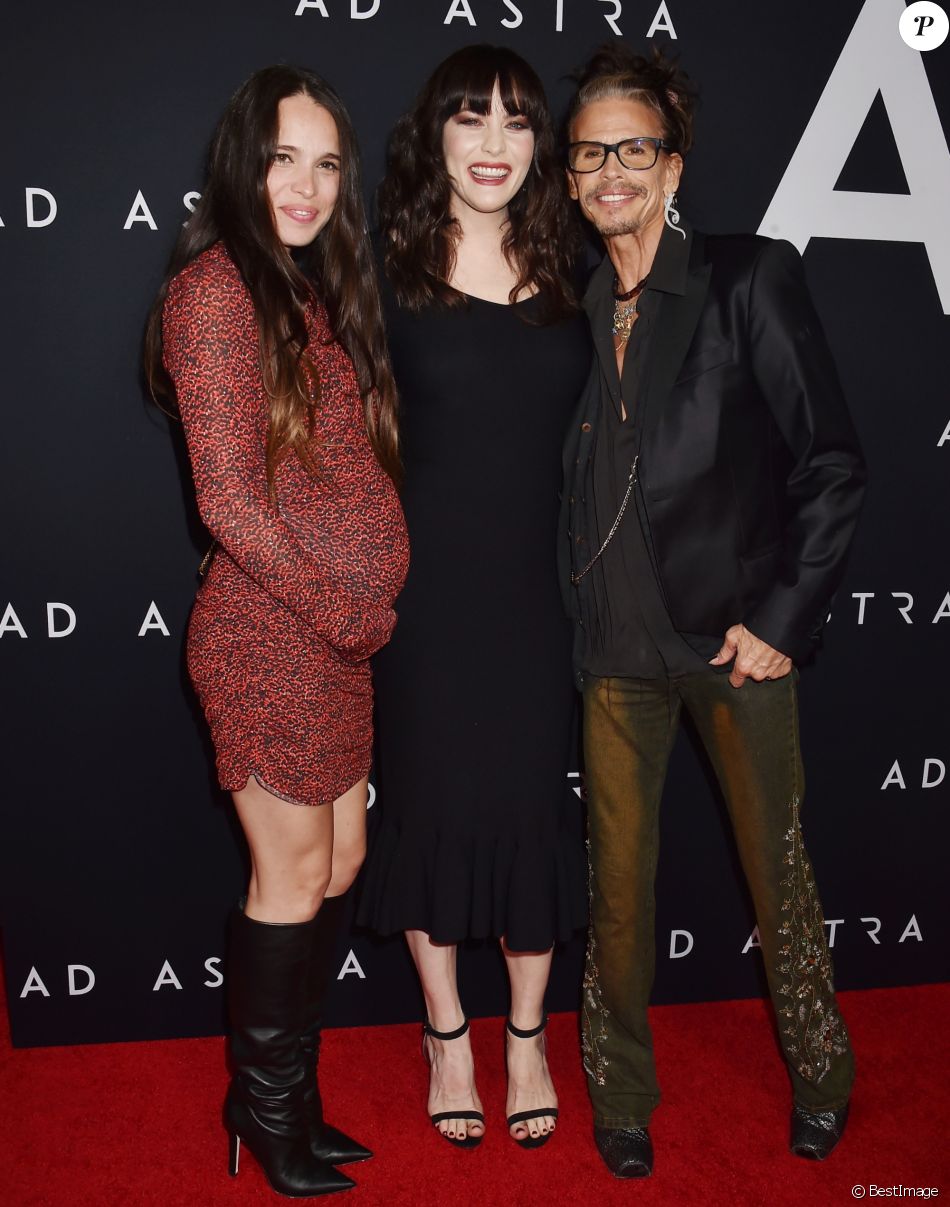 Steven Tyler avec ses filles Liv Tyler et Chelsea Tallarico Tyler ...