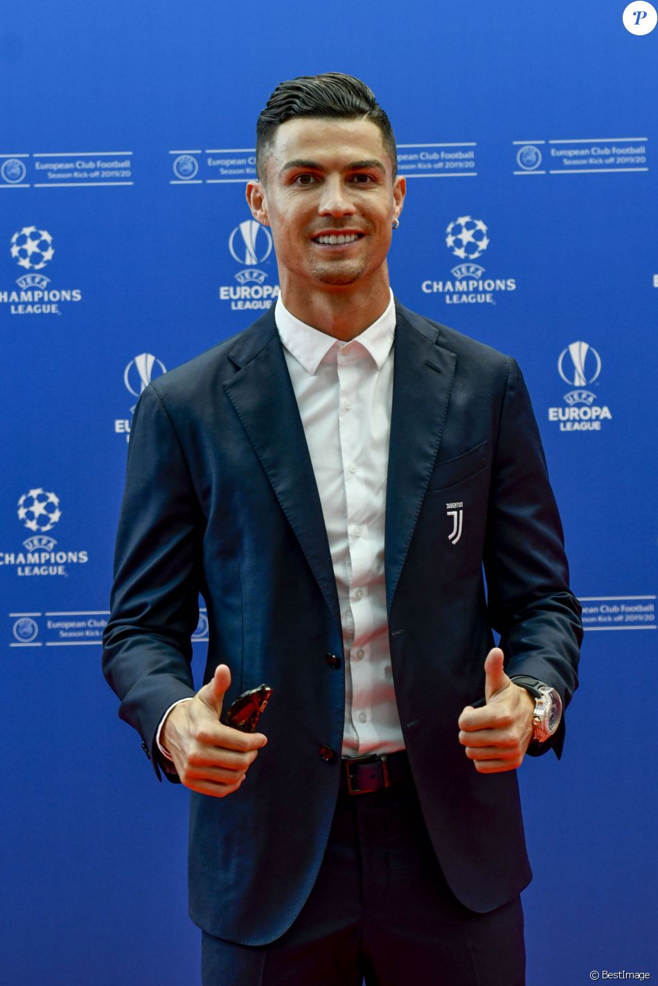 Cristiano Ronaldo au photocall de la cérémonie du tirage au sort de la ...