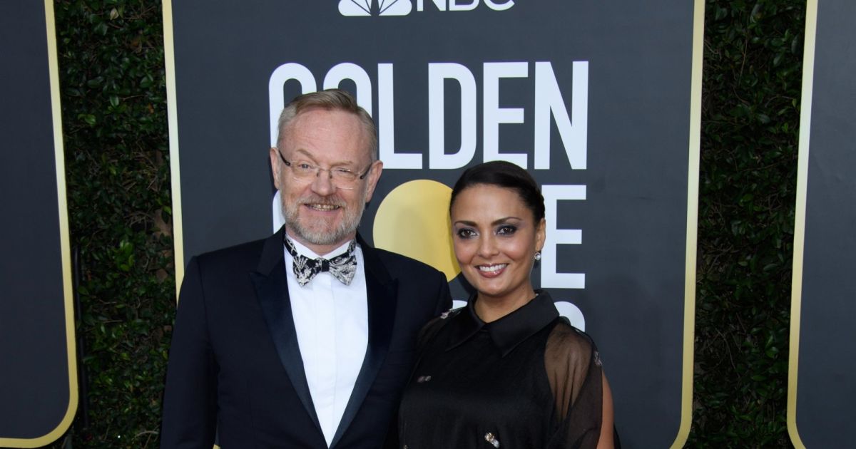 Allegra Riggio et son mari Jared Harris - Photocall de la 77e cérémonie ...