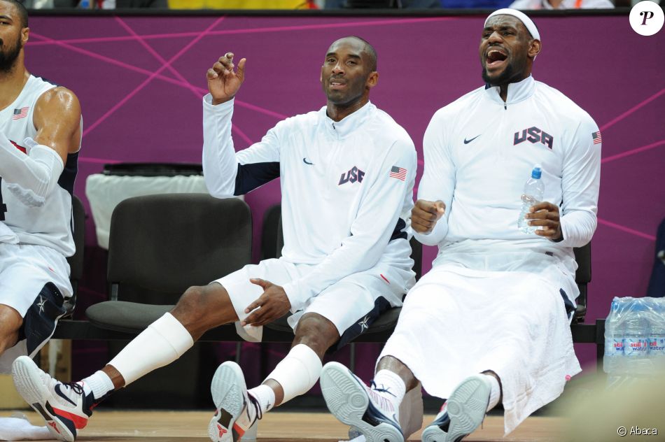 Kobe Bryant et LeBron James aux Jeux olympiques de Londres le 29 ...