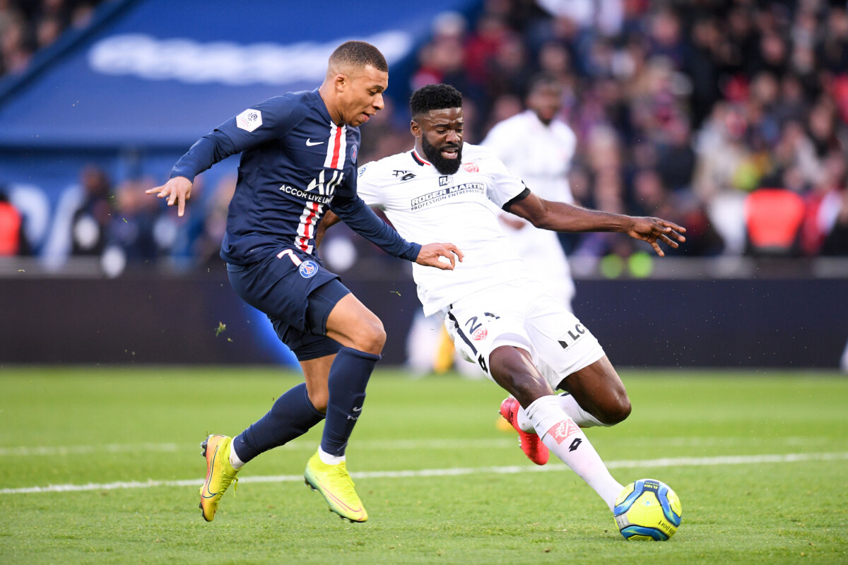 Photo : Kylian Mbappé (PSG) lors du match Ligue 1 "PSG - Dijon (4-0 ...