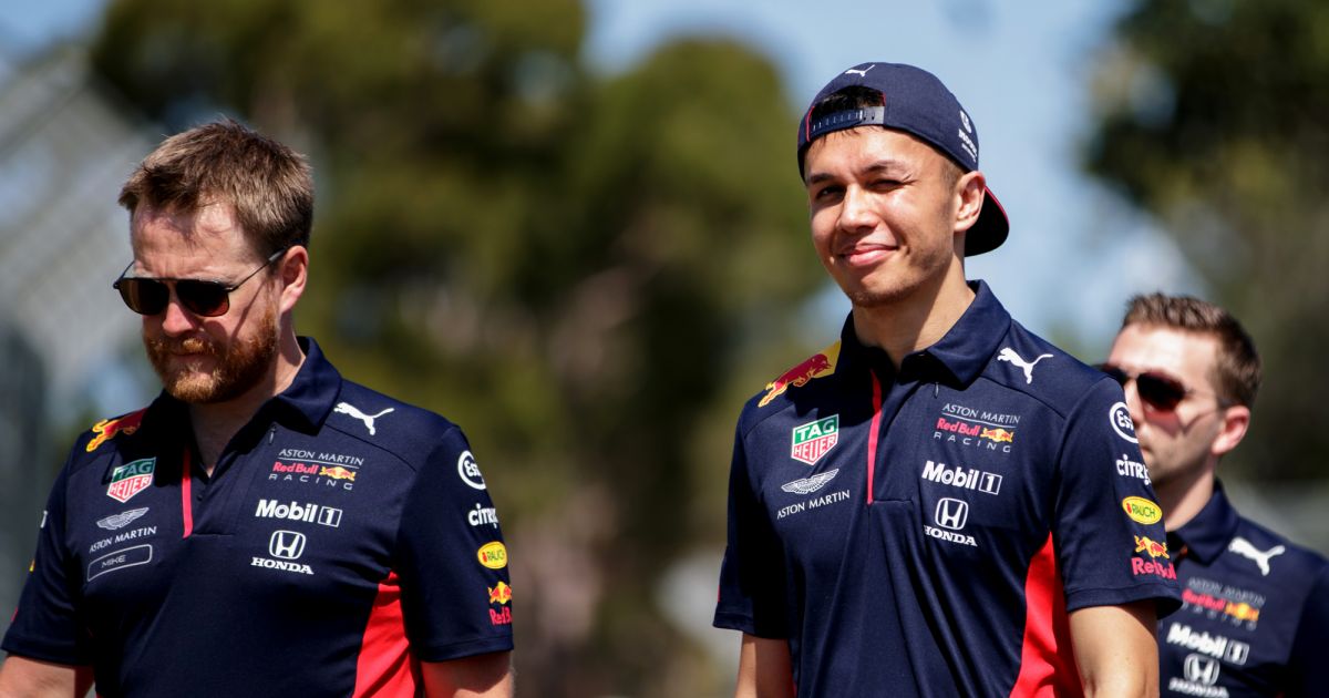 Alexander Albon, Red Bull Racing lors de la préparation du Grand prix ...