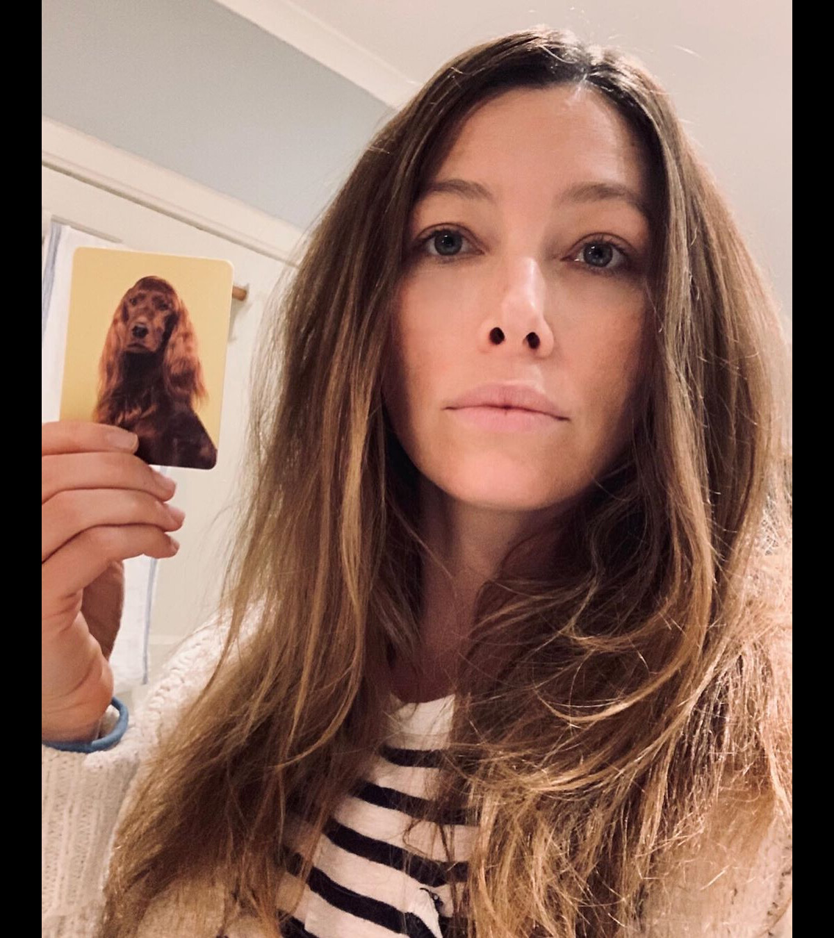 Photo : Jessica Biel sur Instagram, le 25 avril 2020. - Purepeople
