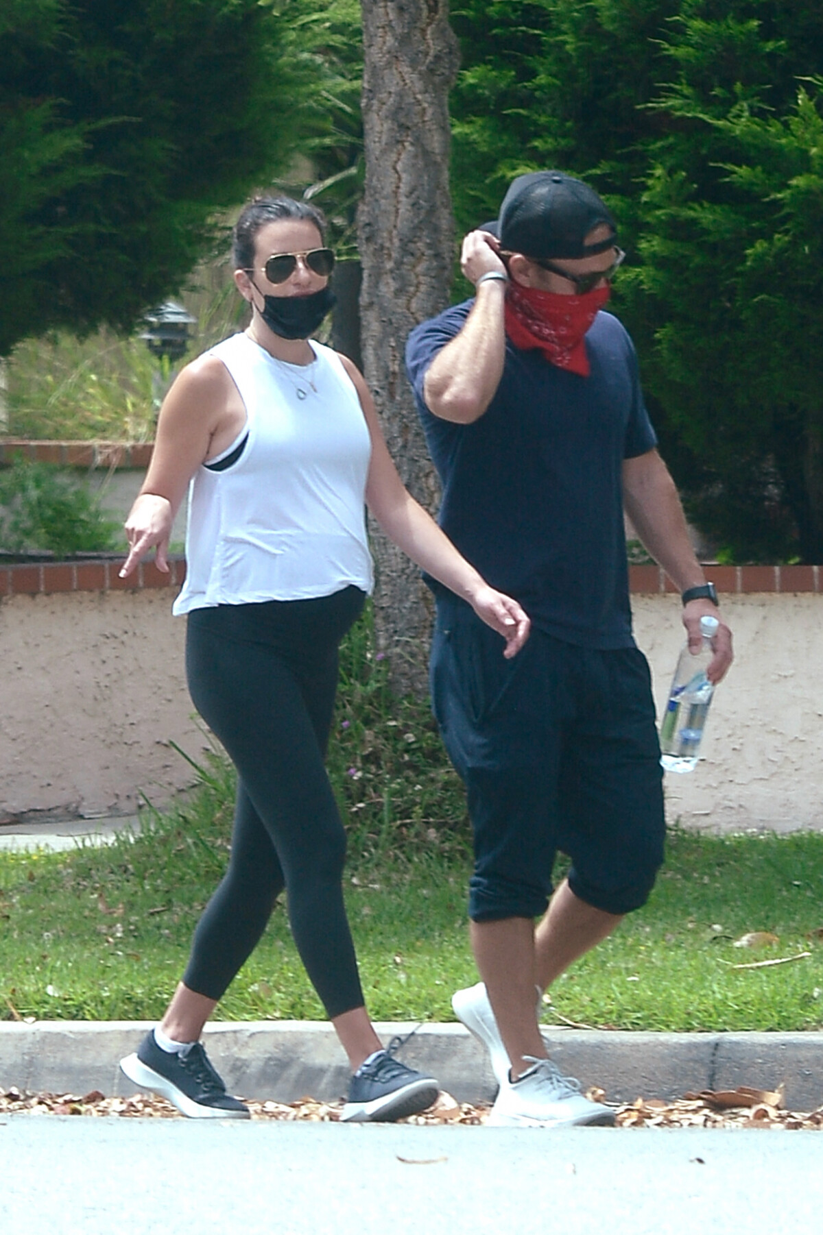 Photo : Exclusif - L'actrice de 33 ans, Lea Michele, enceinte, et son ...