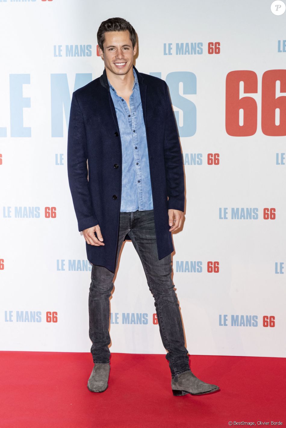 Valentin Lucas à l'avant-première du film Le Mans au cinéma Gaumont ...