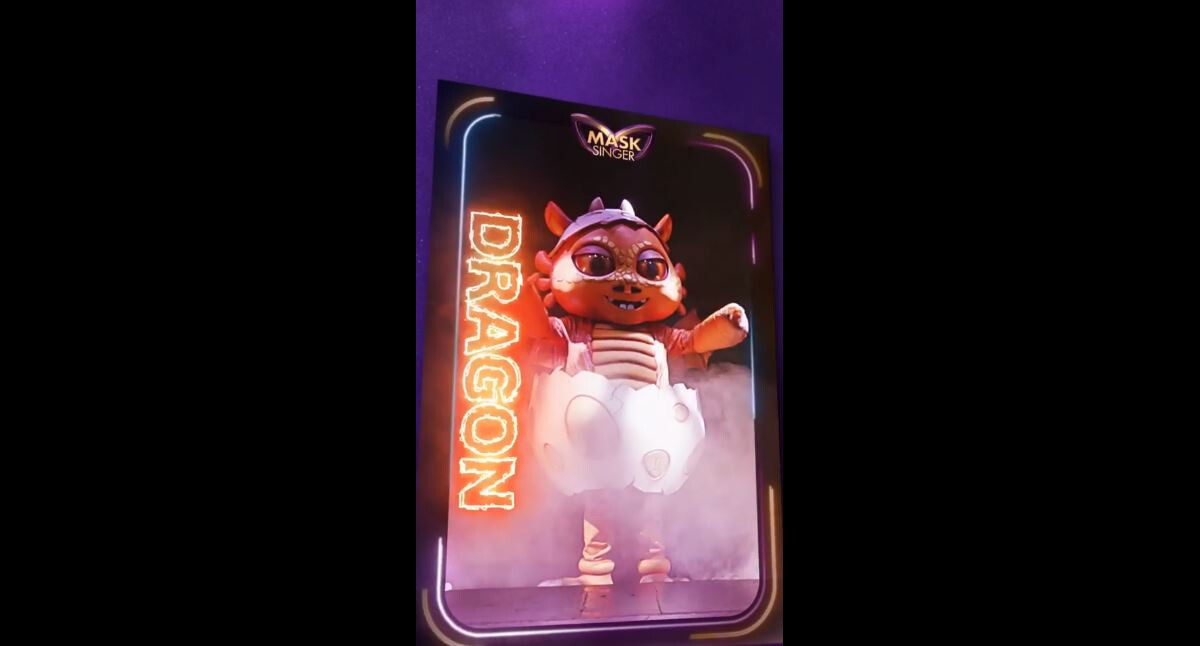 Photo : costume du Dragon de "Mask Singer 2020", sur TF1 - Purepeople