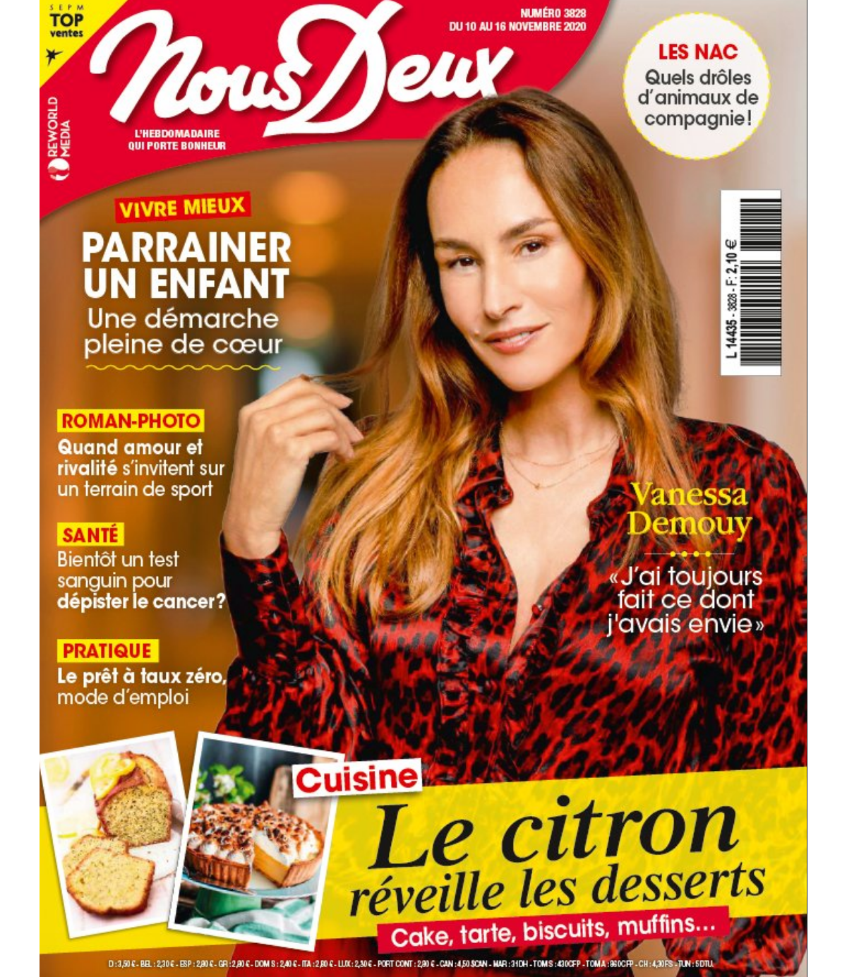 Photo : Vanessa Demouy en couverture du nouveau magazine "Nous Deux ...