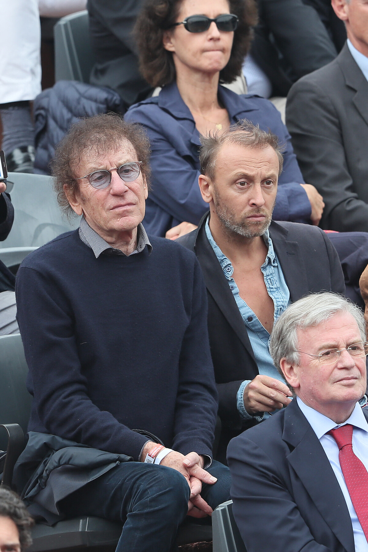 Photo : Alain Souchon et son fils Pierre Souchon dans les tribunes des ...