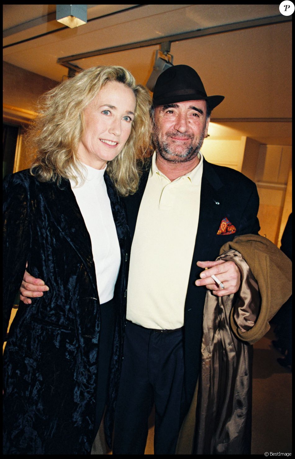 Brigitte Fossey et Claude Brasseur lors du 10e anniversaire du Théâtre ...