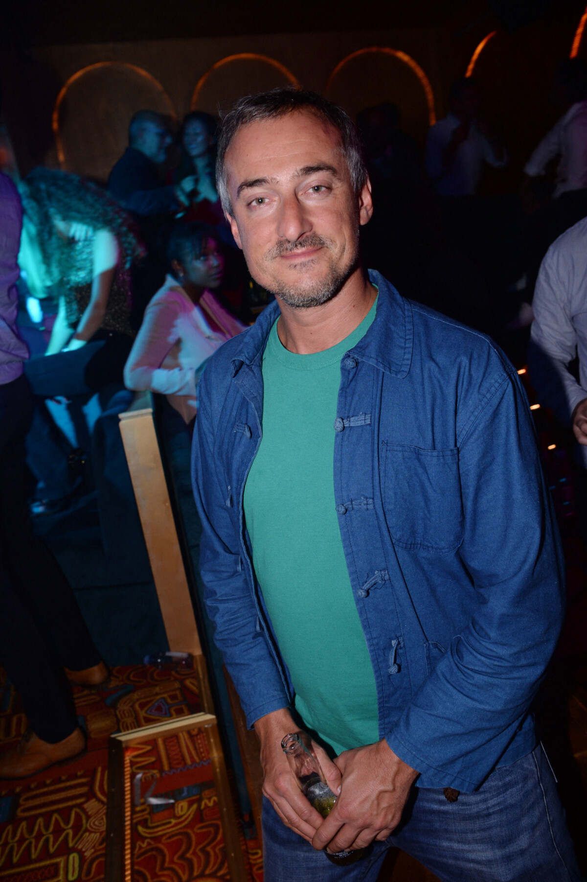 Photo : Sébastien Thoen lors de la soirée d'inauguration du club Manko ...