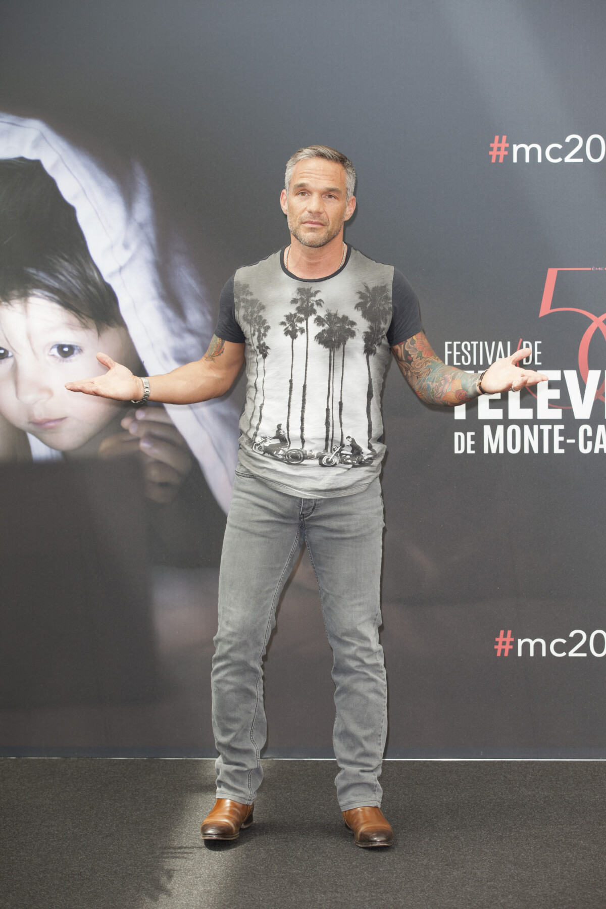 Photo : Philippe Bas - Photocall de "Profilage" lors du 55ème festival ...