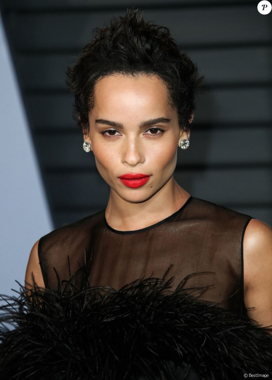 Zoe Kravitz à la soirée Vanity Fair Oscar au Wallis Annenberg Center à ...