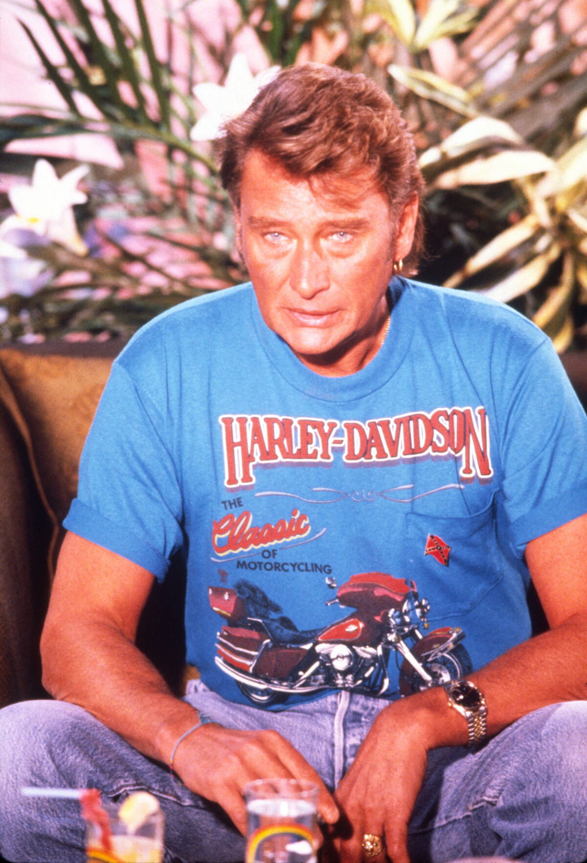 Photo : Archives - Johnny Hallyday en 1989. - Purepeople