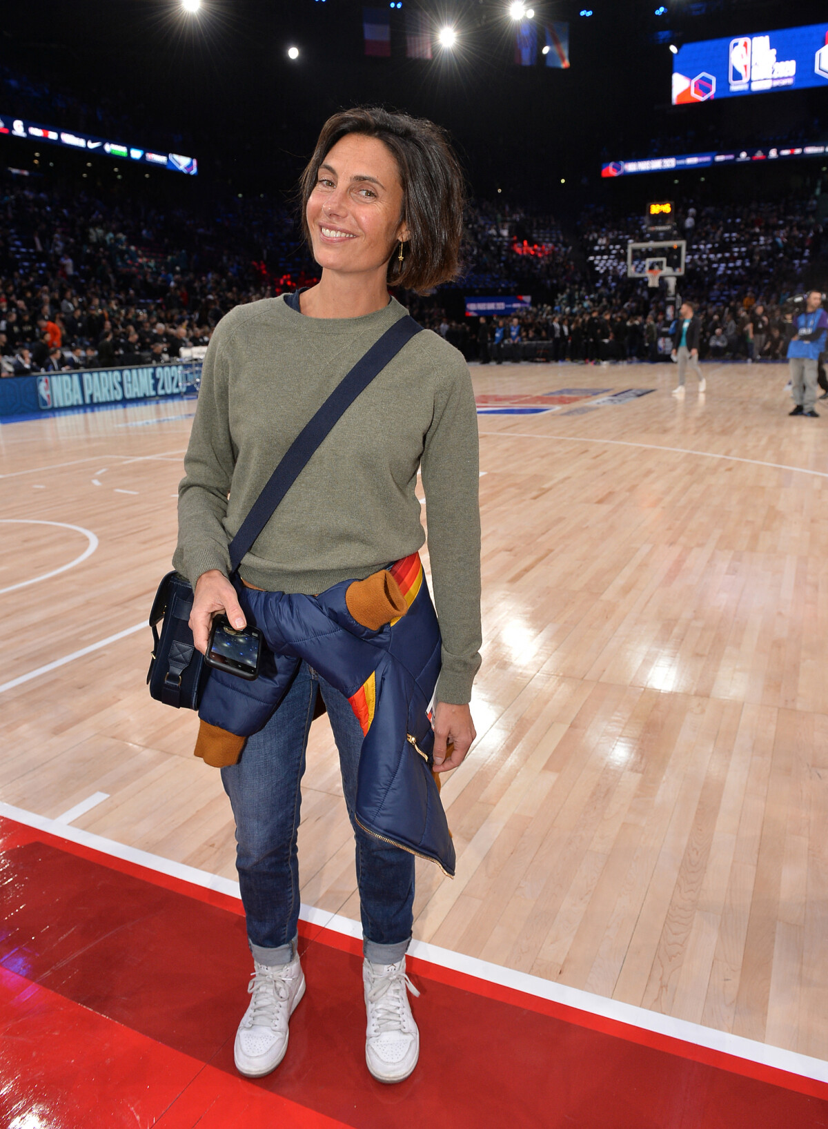 Photo : Alessandra Sublet au match de NBA Game Paris 2020 entre les ...