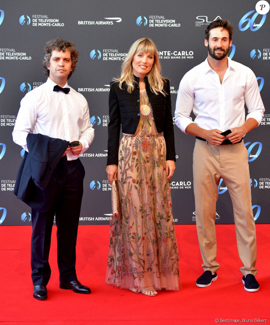 Bruno Sanches, Mélanie Page et Guillaume Labbe lors de la soirée d ...