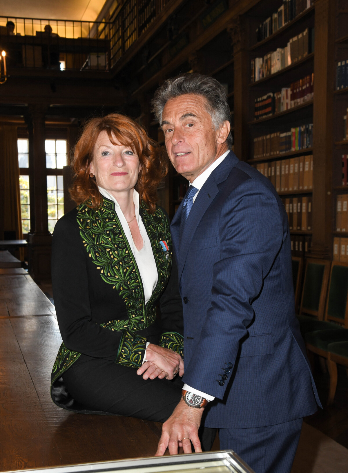 Photo : Muriel Mayette-Holtz et son mari Gérard Holtz - Cérémonie d ...