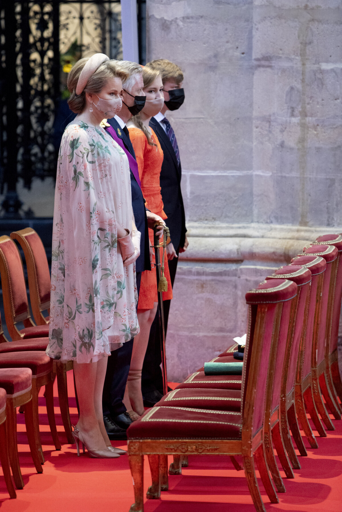Photo : Le Roi Philippe de Belgique, la Reine Mathilde de Belgique, le ...