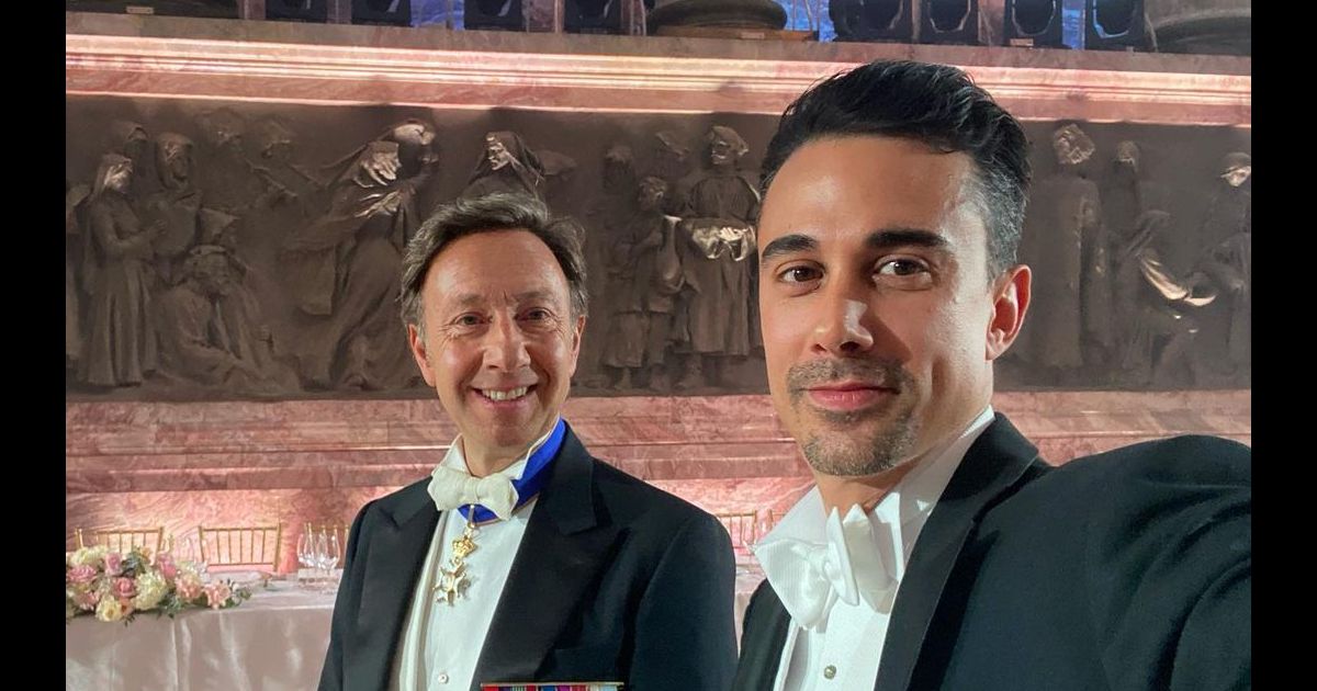 Stéphane Bern et son compagnon Yori Bailleres à Saint-Pétersbourg, pour ...