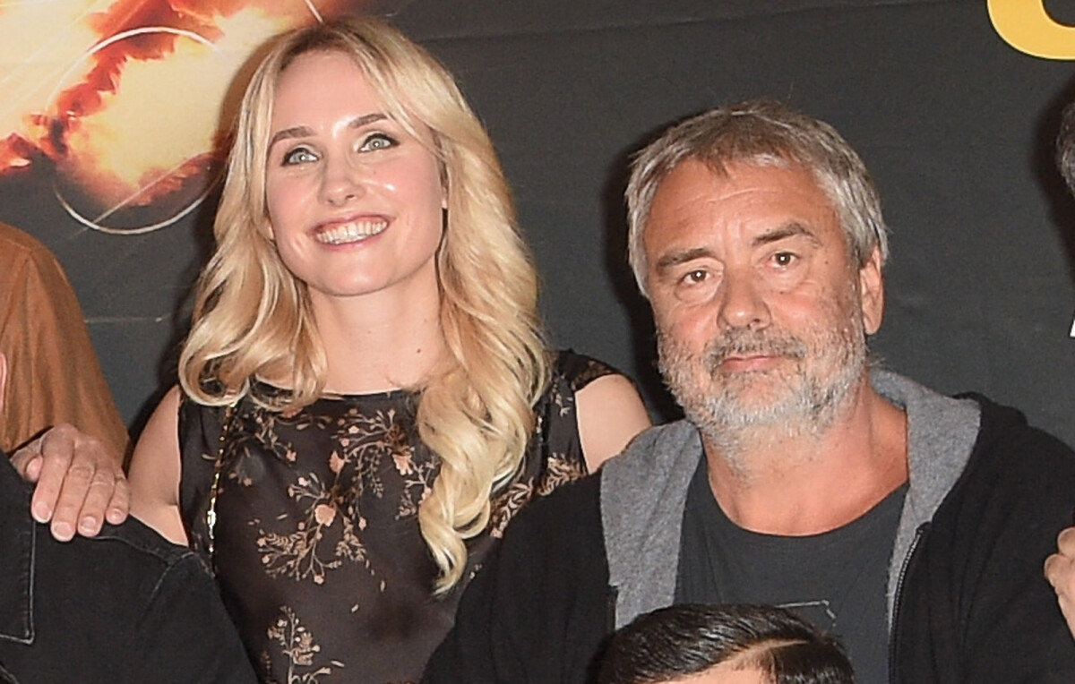 Photo : Luc Besson et Sand Van Roy - Avant-première du film "Taxi 5" au ...
