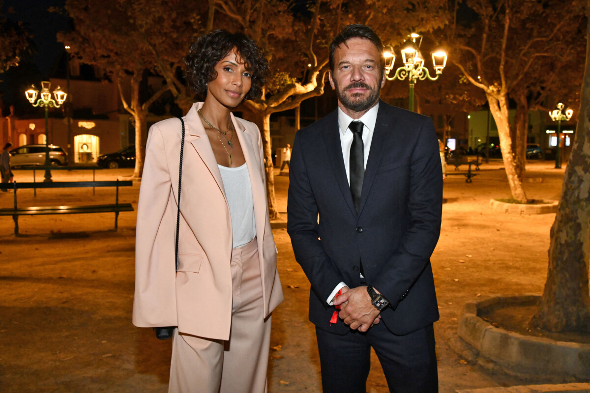 Photo : Sonia Rolland et Samuel Le Bihan durant la soirée d'ouverture ...