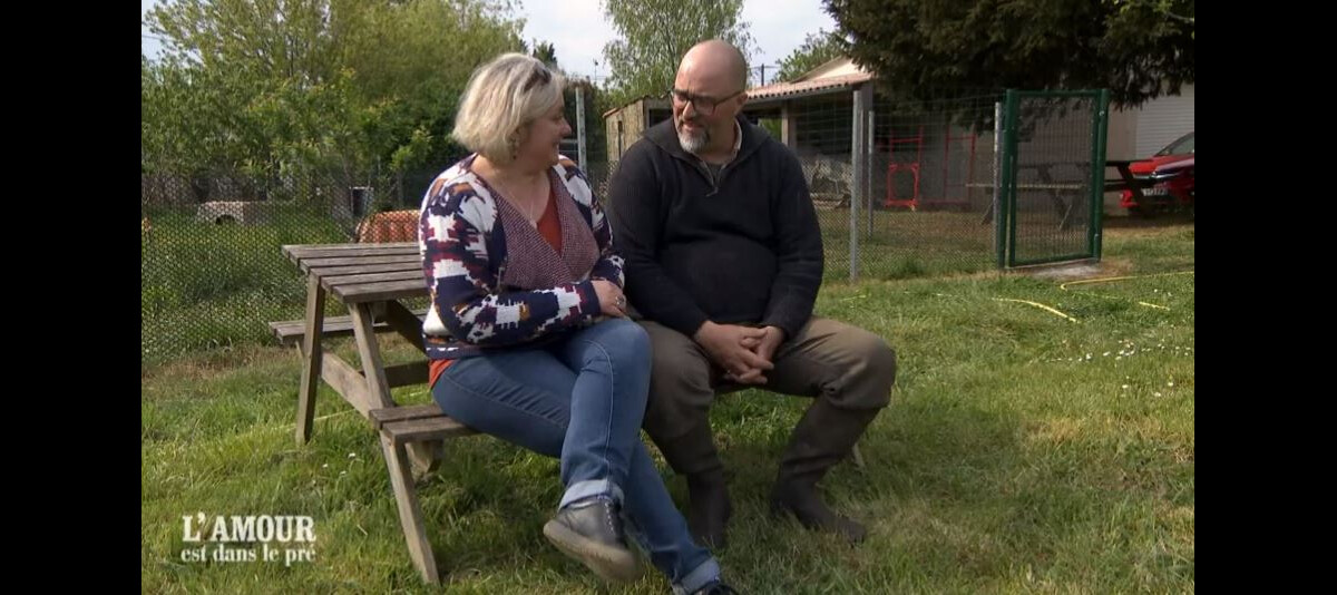 Photo : Franck et sa prétendante Cécile dans "L'amour est dans le pré ...