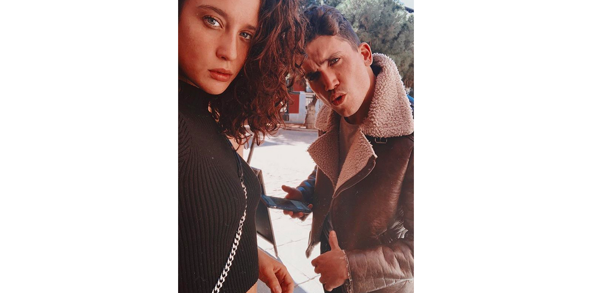 Photo : Maria Pedraza et Jaime Lorente, acteurs des séries "La Casa De Papel" et "Elite", sont ...