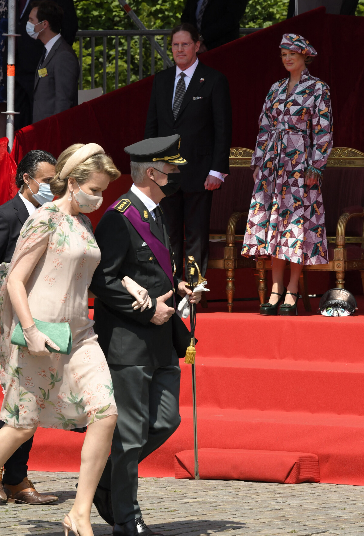 Photo : La Reine Mathilde de Belgique , Le roi Philippe de Belgique ...