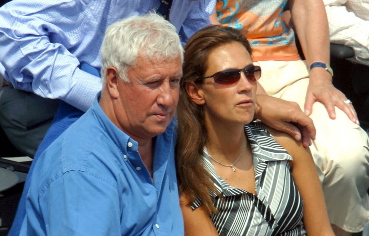 Photo : Stéphane Collaro et sa femme - 8e journée de Roland-Garros 2002 ...