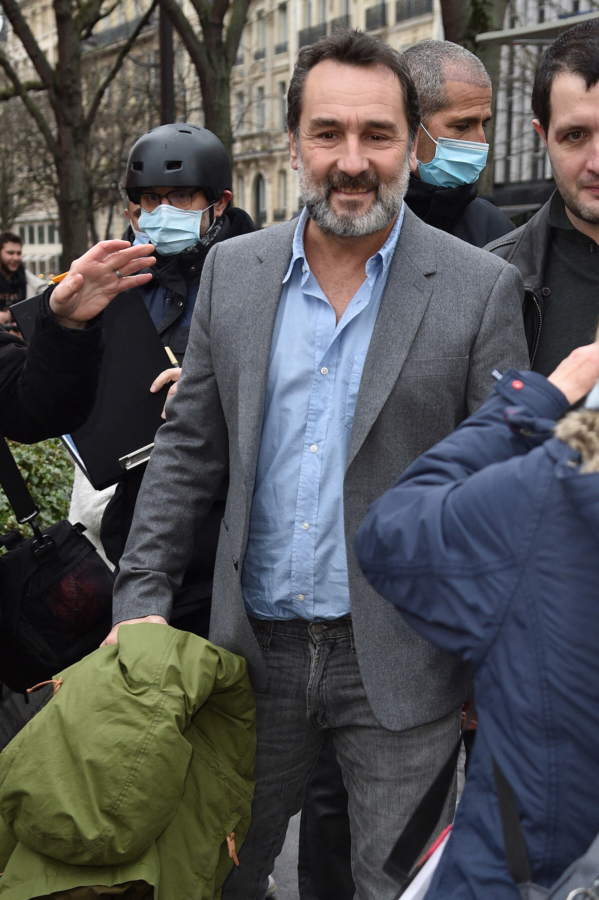 Photo : Exclusif - Gilles Lellouche - Arrivée au déjeuner des nommés ... Photo : Exclusif - Gilles Lellouche - Arrivée au déjeuner des nommés ...