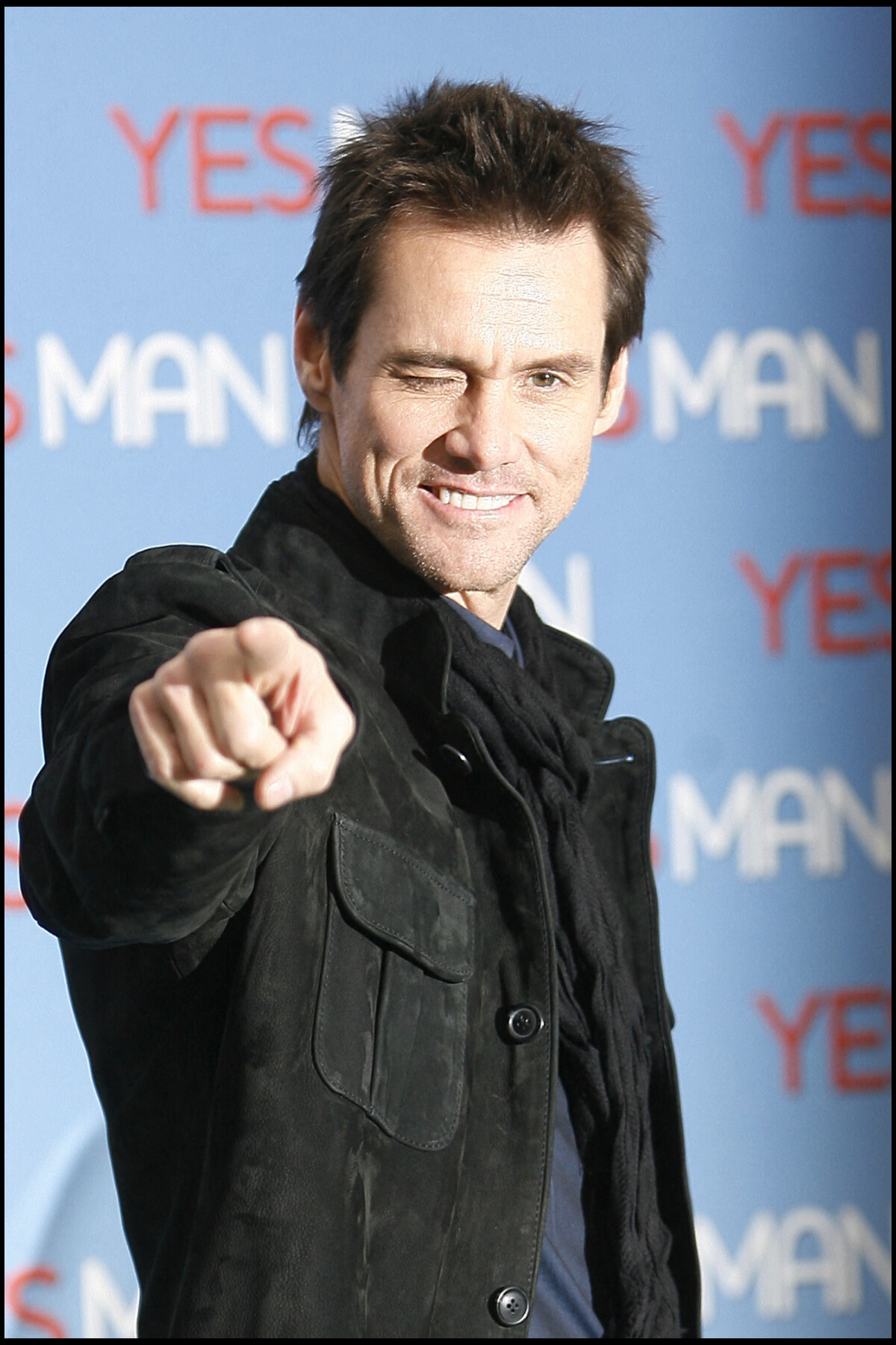 Photo : im Carrey Photocall du Film "Yes Man" à Rome - Purepeople