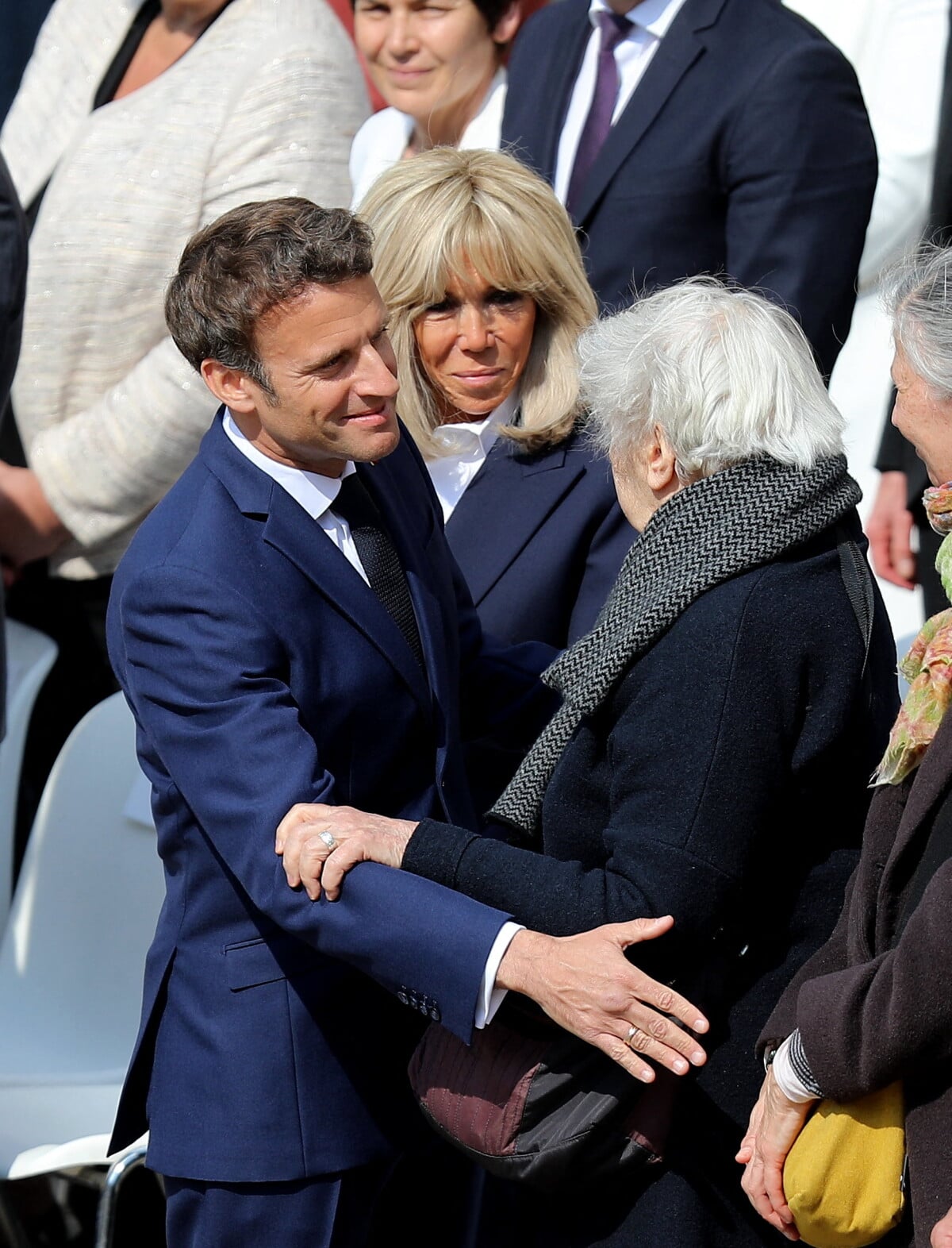 Photo : Le président de la république Emmanuel Macron, la première dame ...